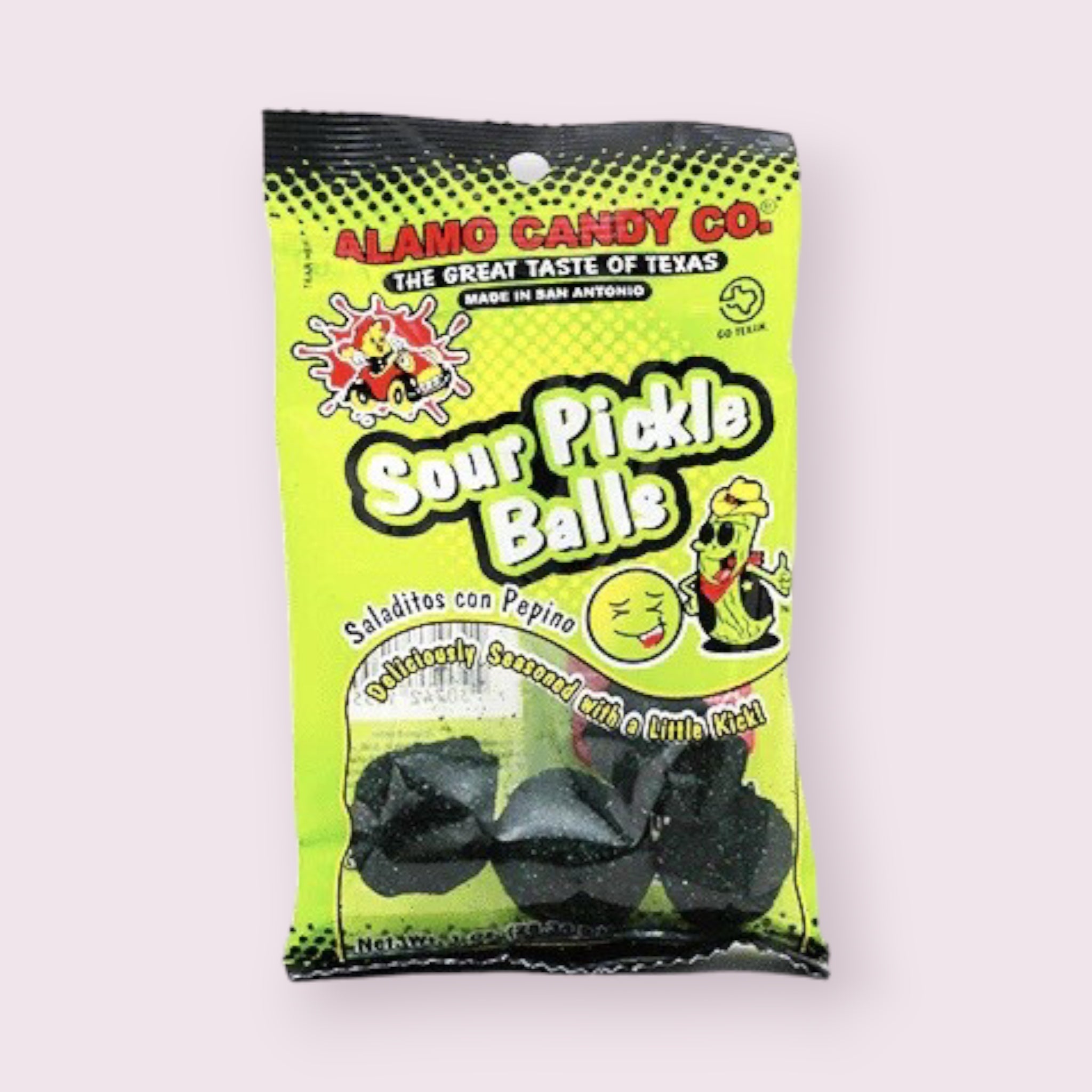 Alamo Candy Sour Pickle Balls Bag – Pixie Candy Shoppe